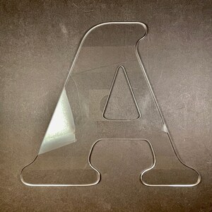 Jumbo Letter Router Templates (clear Acrylic) - Etsy