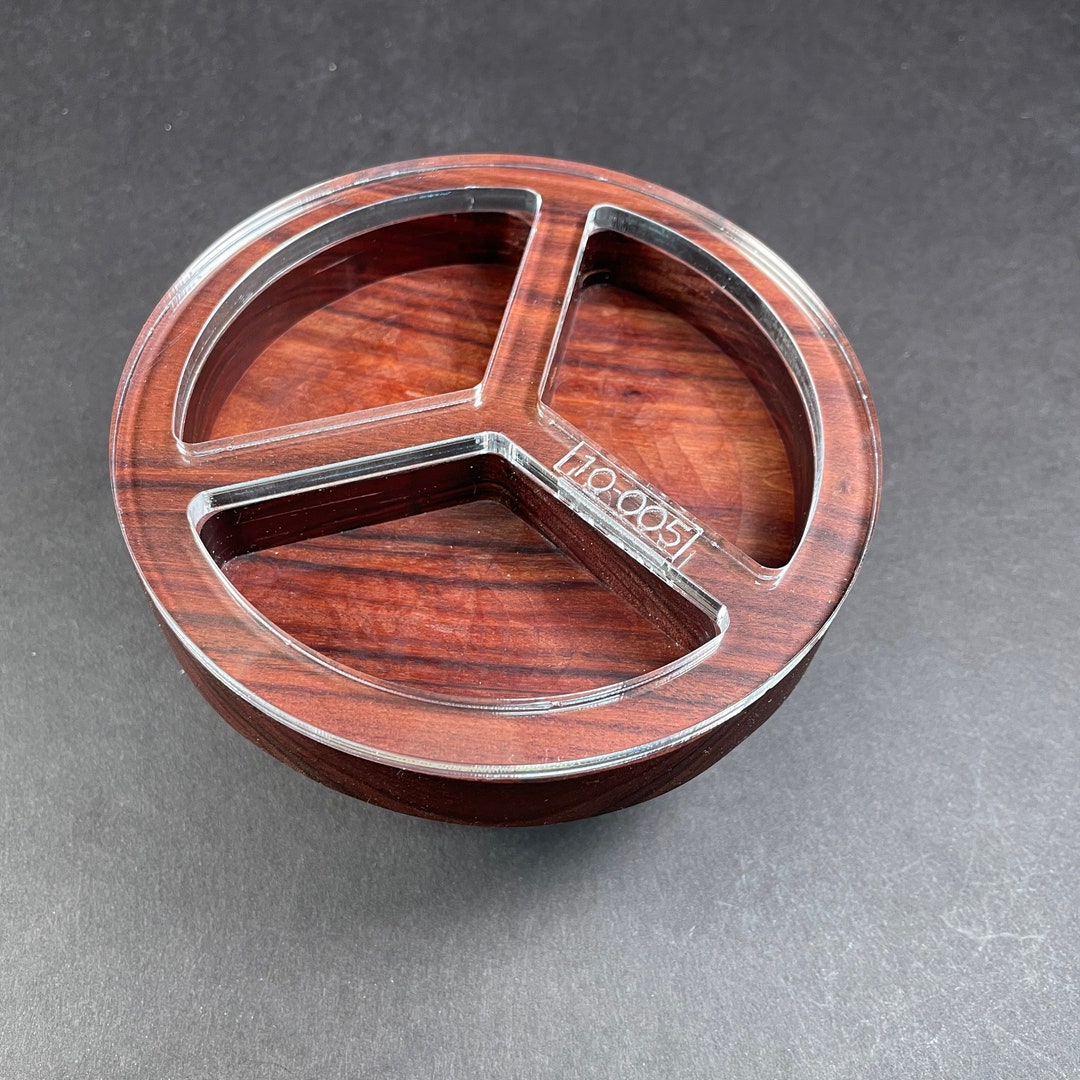 Mini Round 3 Pocket Tray Router Templates (clear Acrylic) - Etsy
