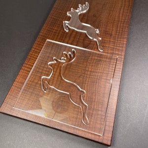 Deer Router Template (clear Acrylic) - Etsy