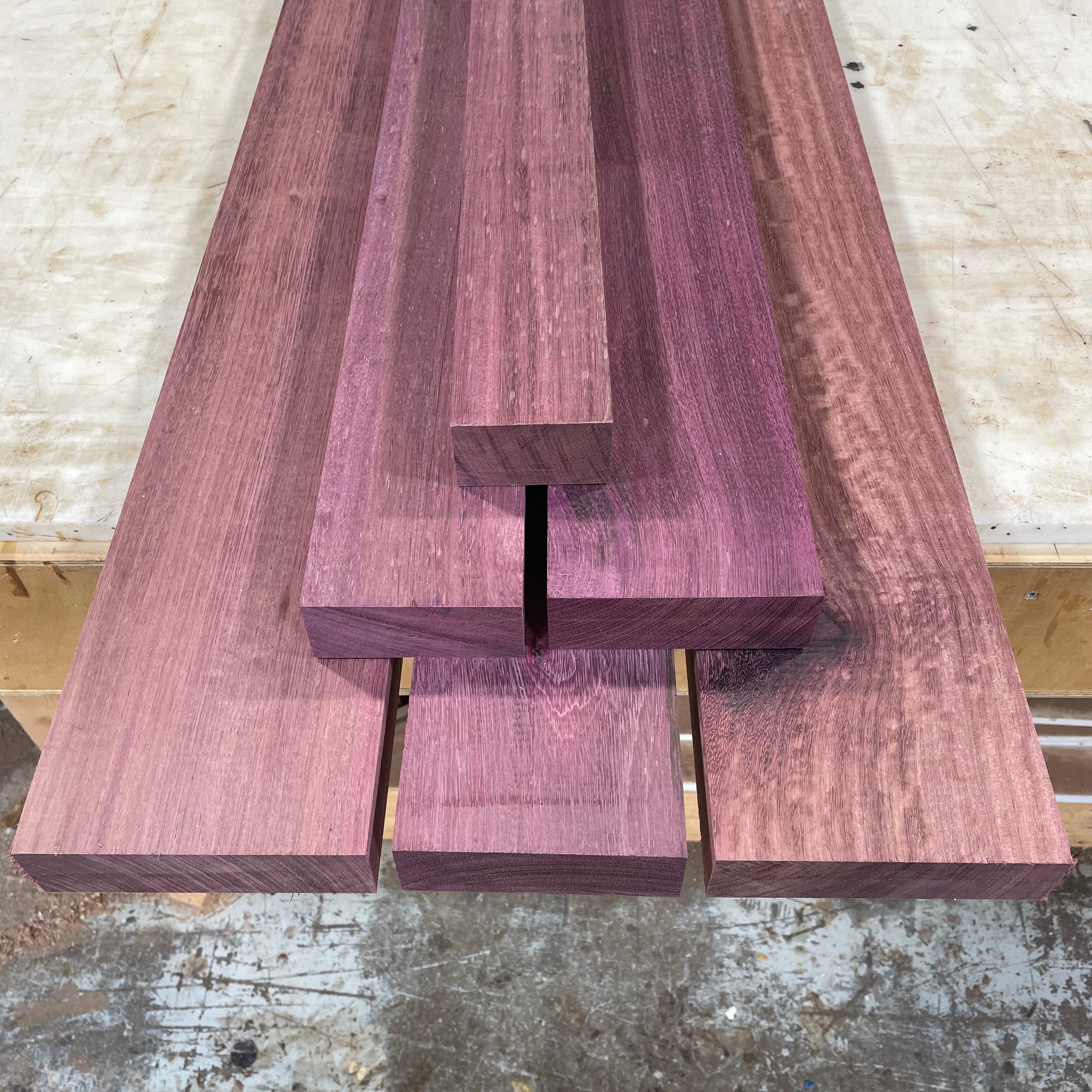 Purpleheart Wood - 1.75" Thick - Select a Size - Etsy