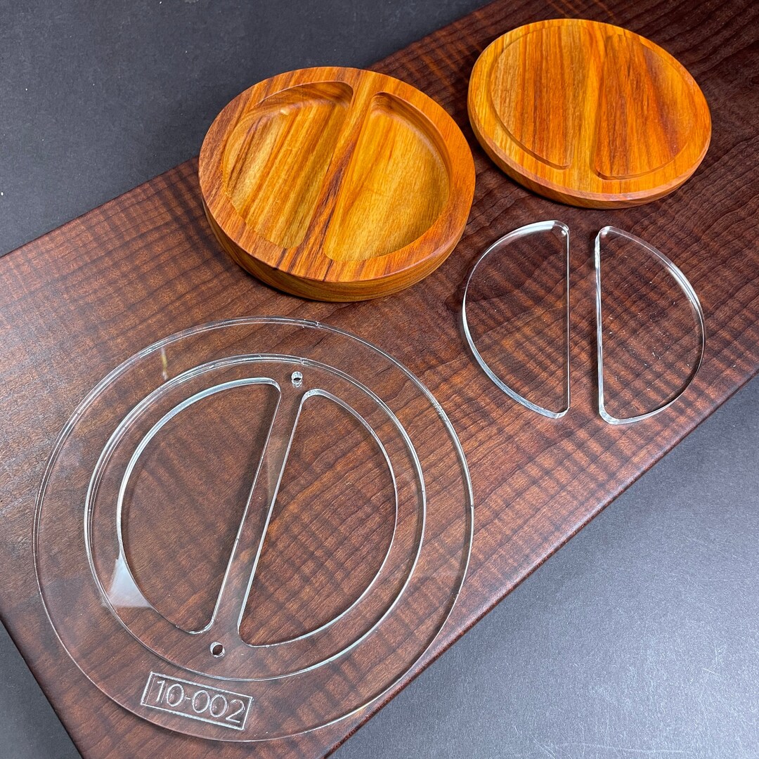 Oval Salt Cellar Router Templates (clear Acrylic) - Etsy