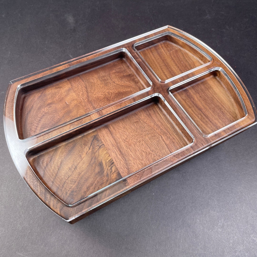 Curved Rectangle 4 Pocket Valet Tray Router Templates (clear Acrylic ...