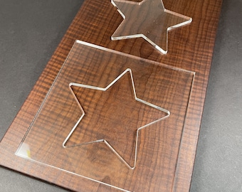 Flower Template - Router Template - Clear Acrylic Template - Acrylic ...