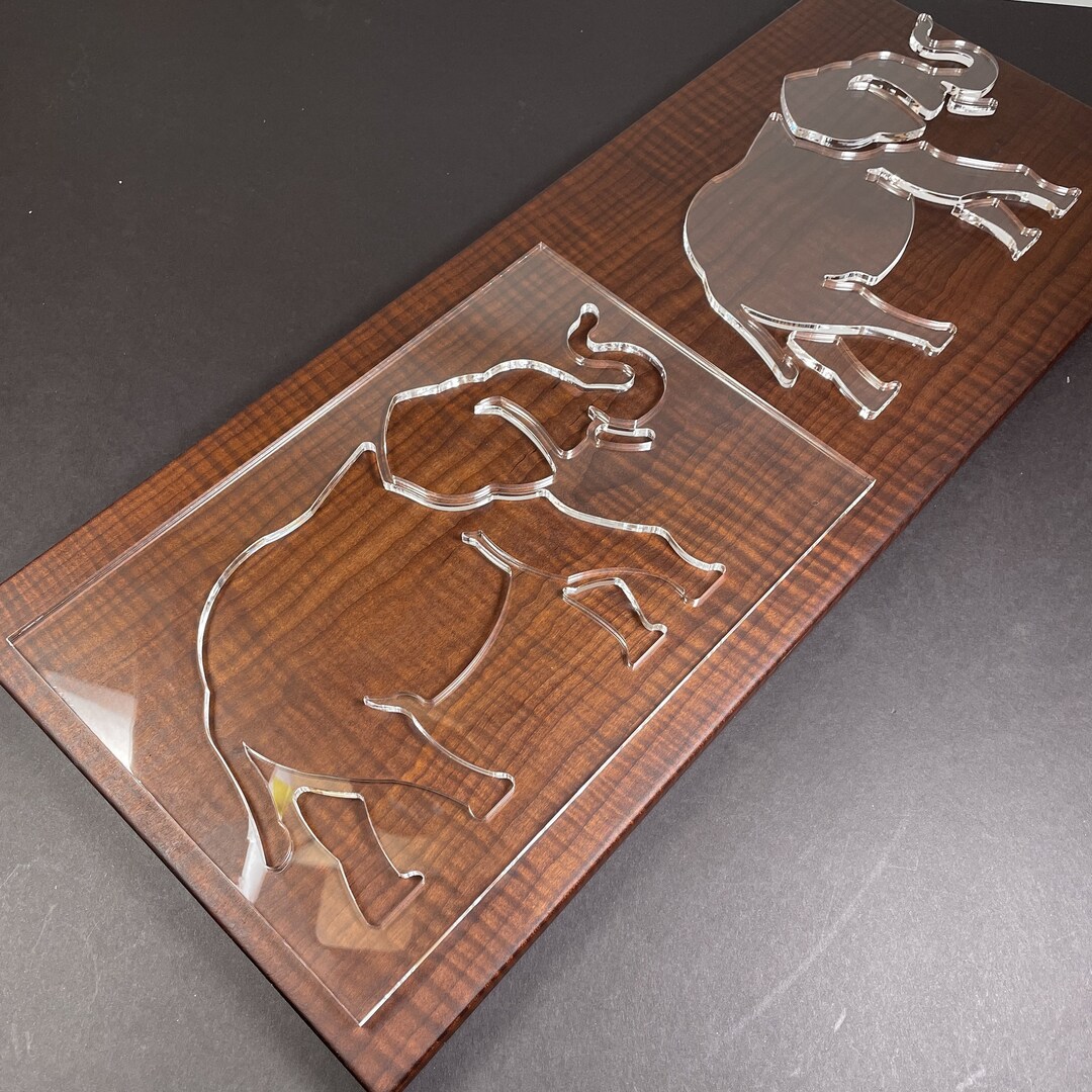 Elephant Router Template (clear Acrylic) - Etsy