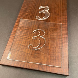 Number Templates (clear Acrylic) - Etsy