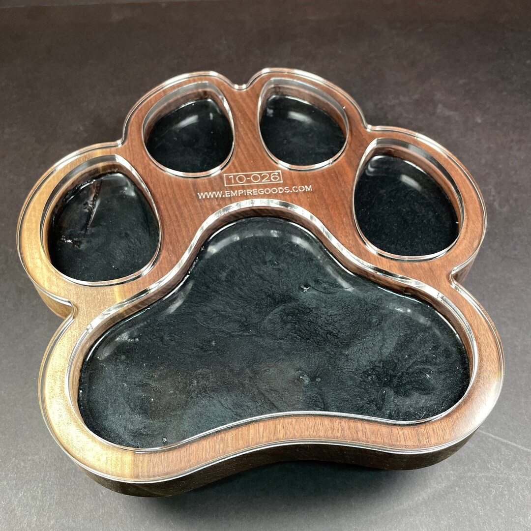 Dog Paw Serving Tray Router Template (clear Acrylic) - Etsy