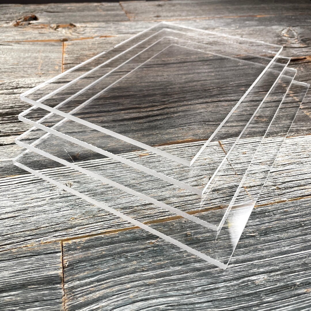1/4" Clear Acrylic - Select a Size - Etsy