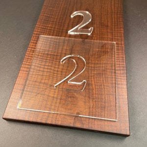 Number Templates (clear Acrylic) - Etsy