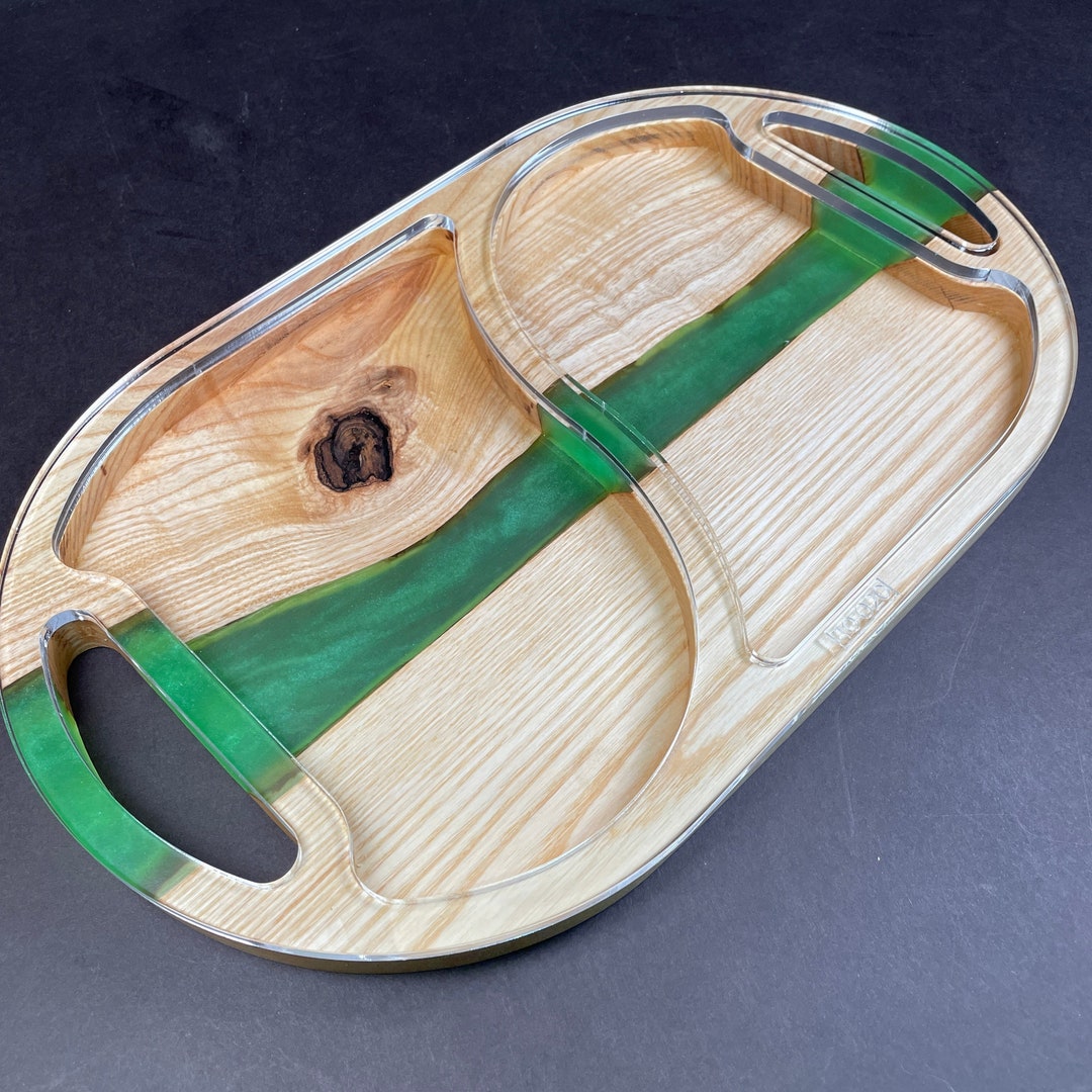 Oval 2 Section Valet Tray Router Template (clear Acrylic) - Etsy