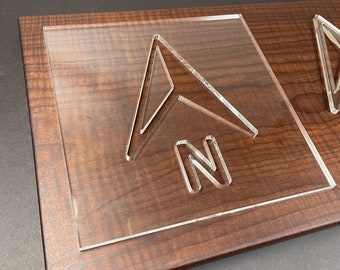 Letter Router Templates , Router Inlay Template, Clear Acrylic 4.5 and ...