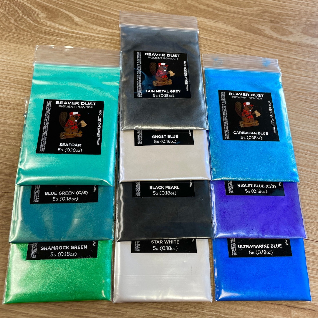 Mica Powder Variety Pack #10 (most Popular) - Beaver Dust Pigments - Etsy