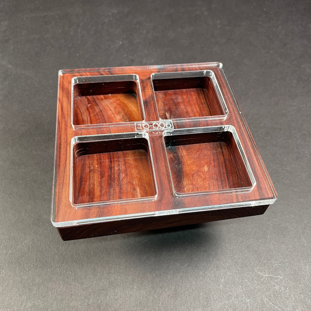 Mini Square 4 Pocket Tray Router Templates (clear Acrylic) - Etsy