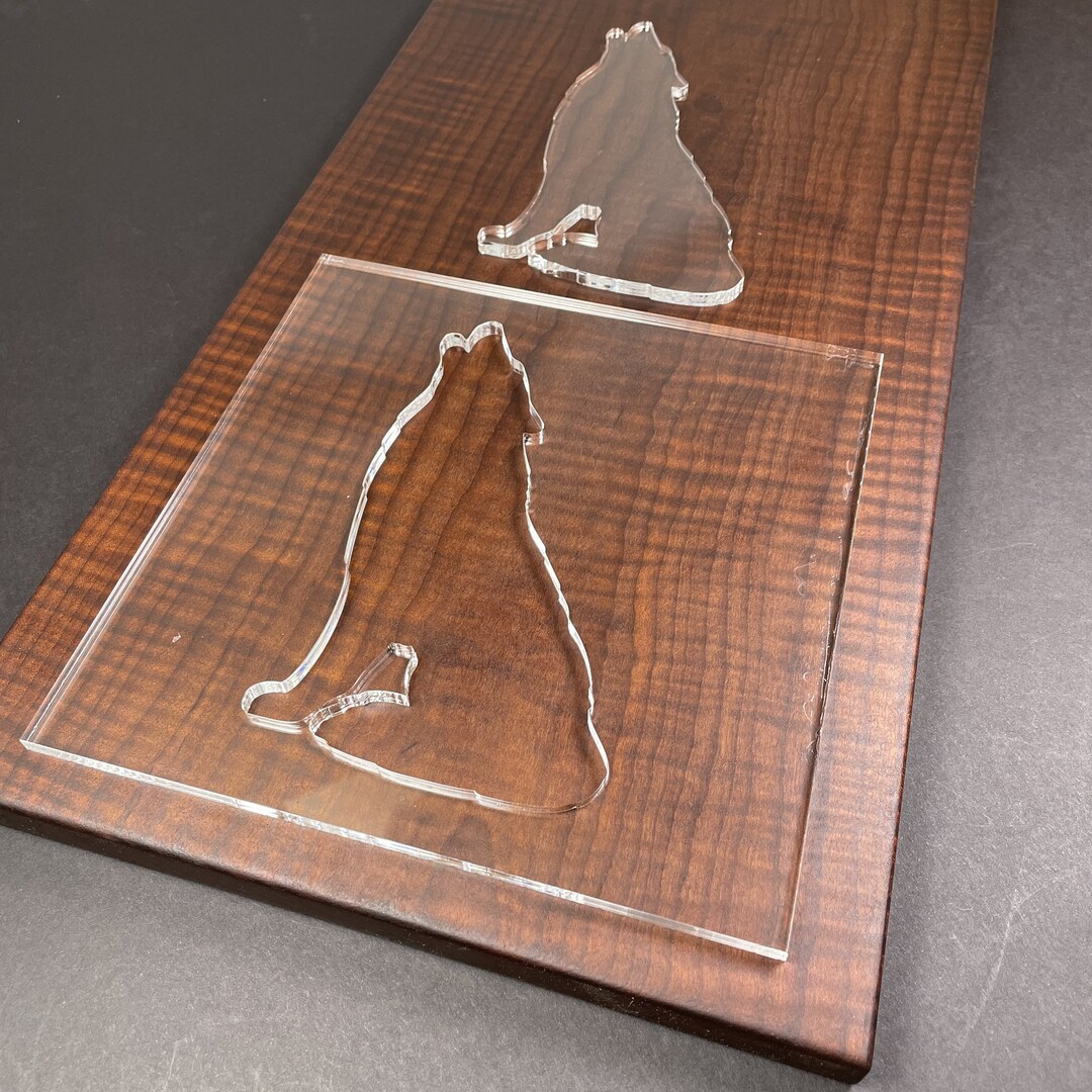 Whole Wolf Template (clear Acrylic) - Etsy