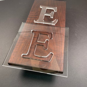 Letter Router Templates (clear Acrylic) - Etsy