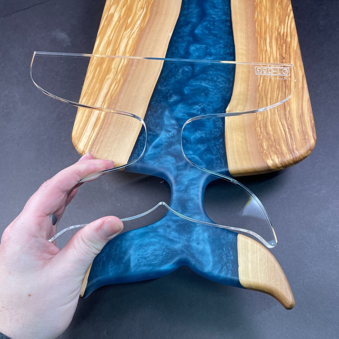 Whale Tail Charcuterie Board Handle Router Template (clear Acrylic) - Etsy