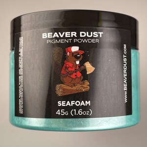 Seafoam Mica Powder - Beaver Dust Pigments - Etsy