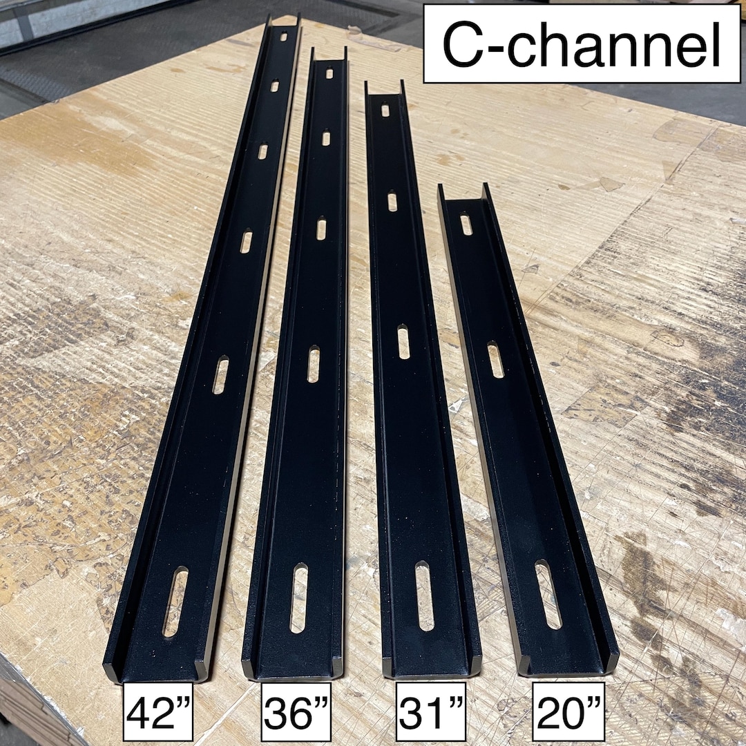 Steel C-channel Table Top Supports (20", 31", 36", 42") - Etsy