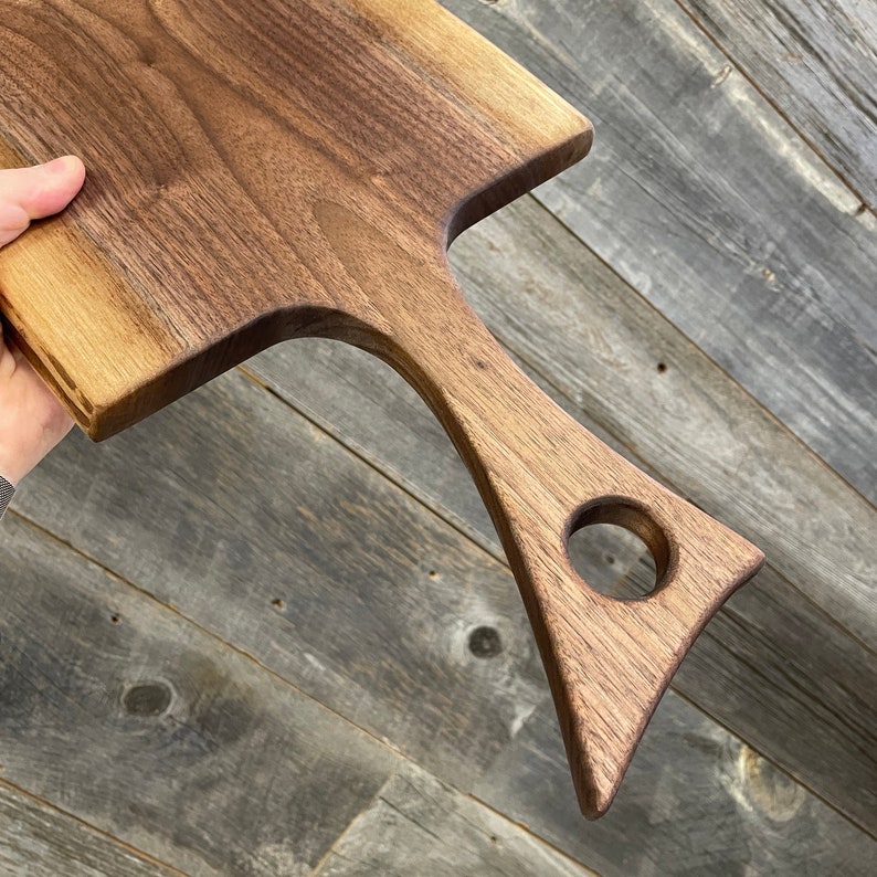 Swoosh Charcuterie Board Handle Router Template clear - Etsy