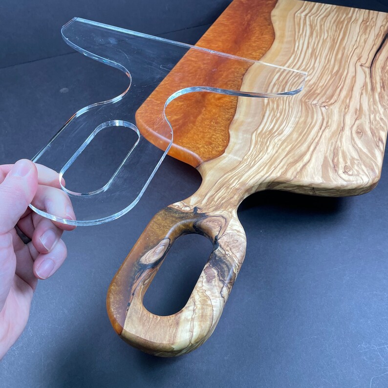 Oval Charcuterie Board Handle Router Template clear Acrylic - Etsy Canada