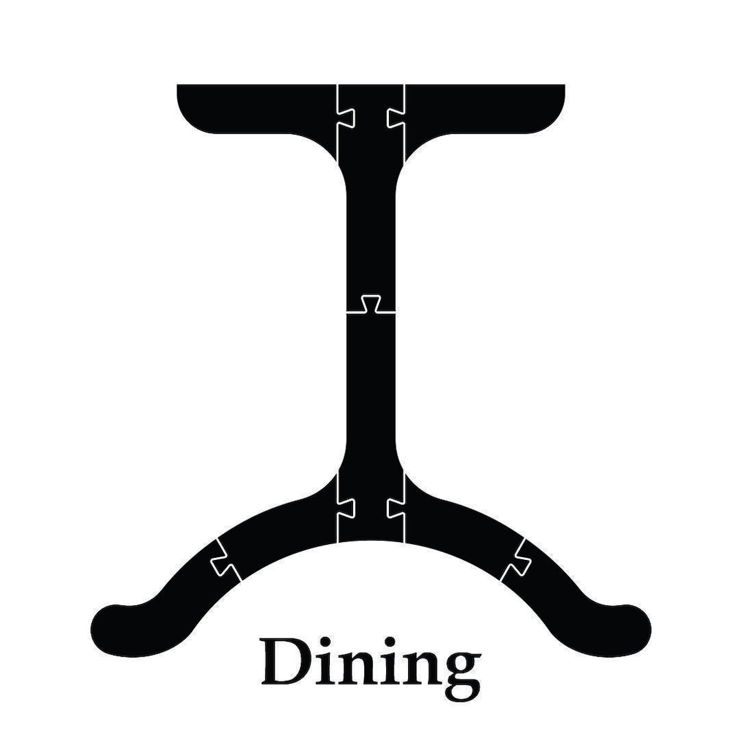 Wishbone Table Leg Router Templates (clear Acrylic) - Etsy