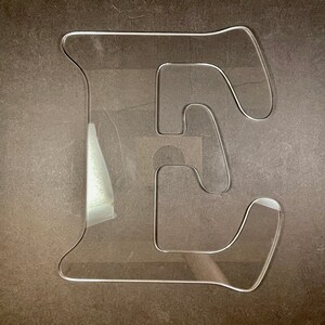 Jumbo Letter Router Templates clear Acrylic - Etsy