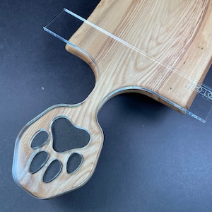 Dog Paw Charcuterie Board Handle Router Template (clear Acrylic) - Etsy
