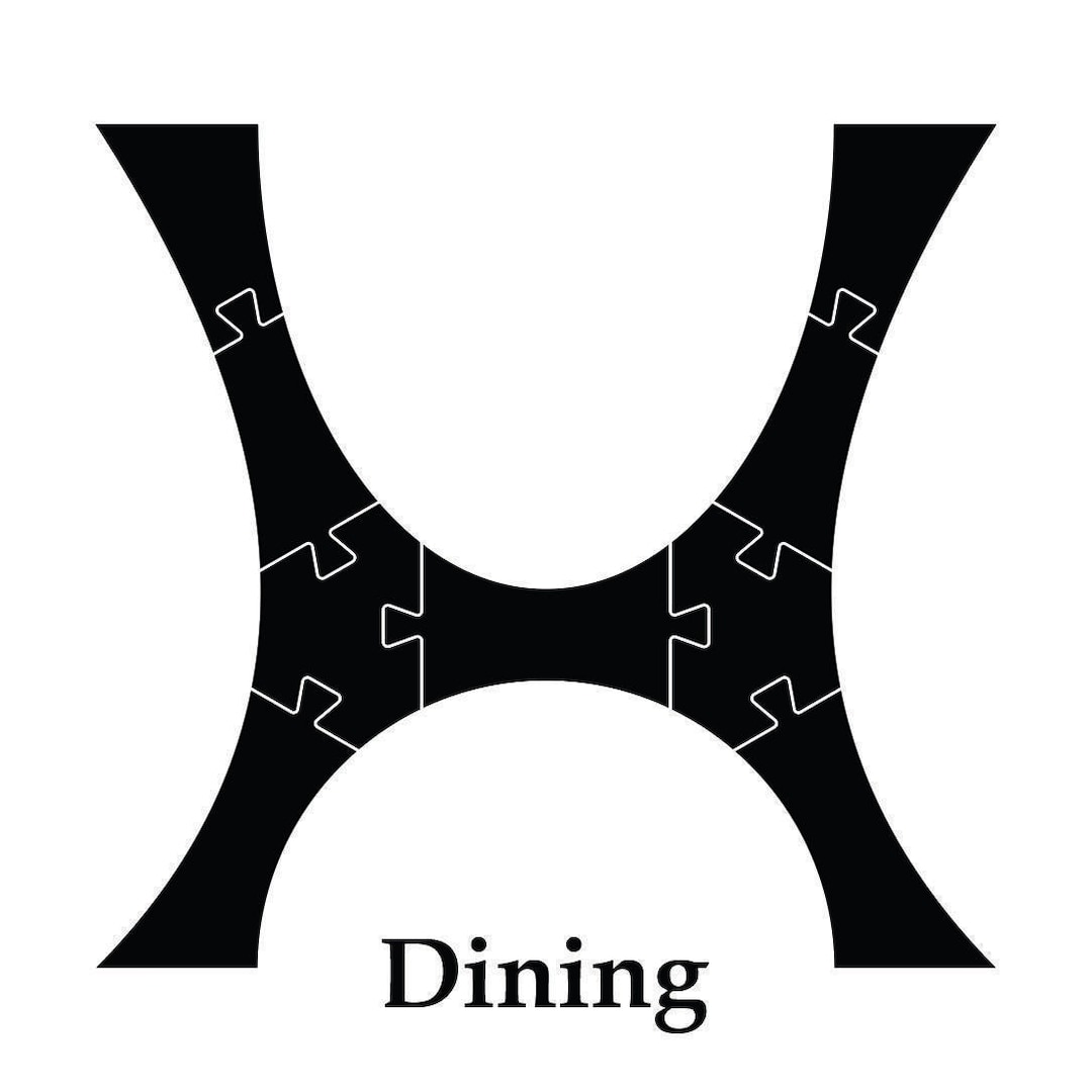 H Shape Table Leg Router Templates (clear Acrylic) - Etsy