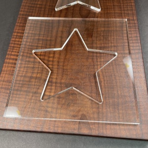 Star Router Template (clear Acrylic) - Etsy
