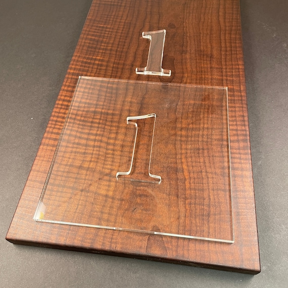 Number Templates clear Acrylic | Etsy