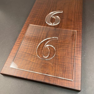 Number Templates (clear Acrylic) - Etsy