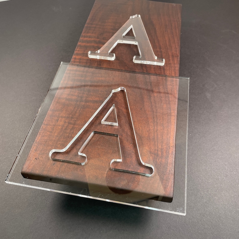 Letter Router Templates (clear Acrylic) - Etsy