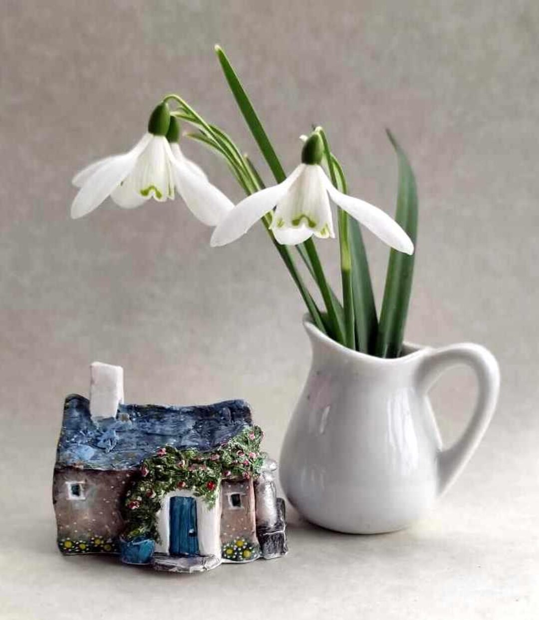 Handmade Miniature Ceramic Farm Cottage With Milkchurns 2025 - Etsy ...