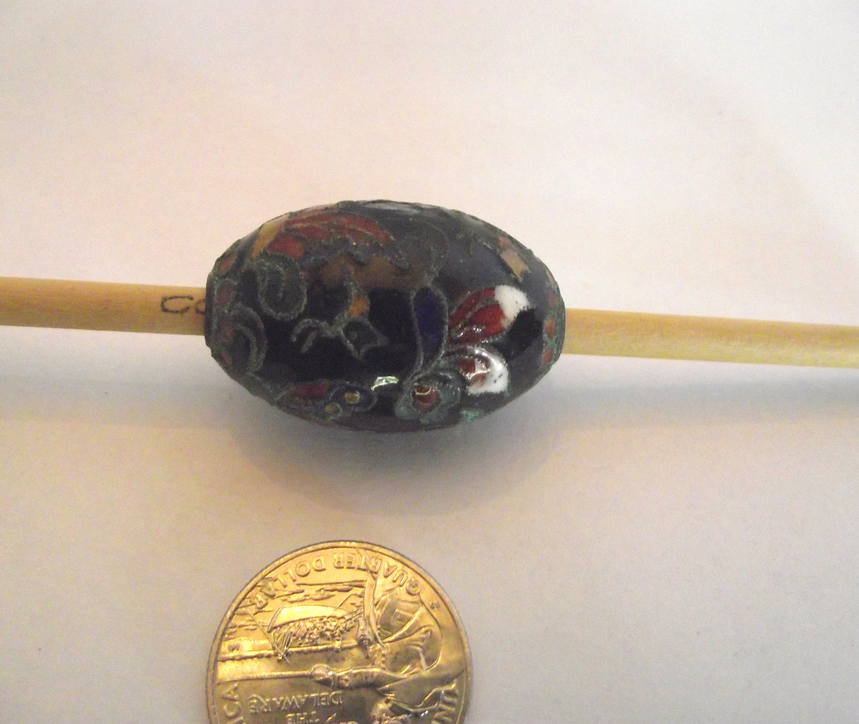 Antique Japanese Meiji Ojime Butterfly Cloisonné Bead - Etsy