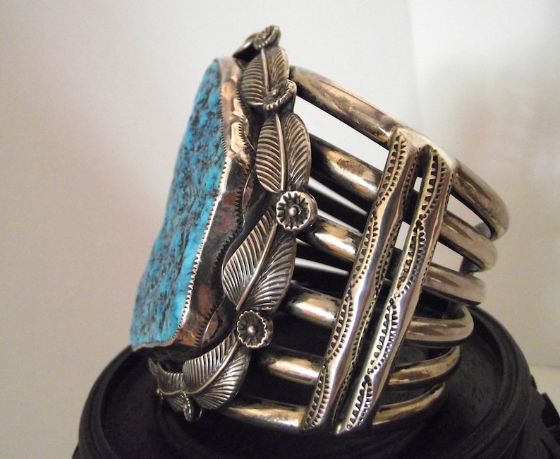 Huge 224 Grams Loren Begay Navajo Turquoise 1970s Kingman - Etsy