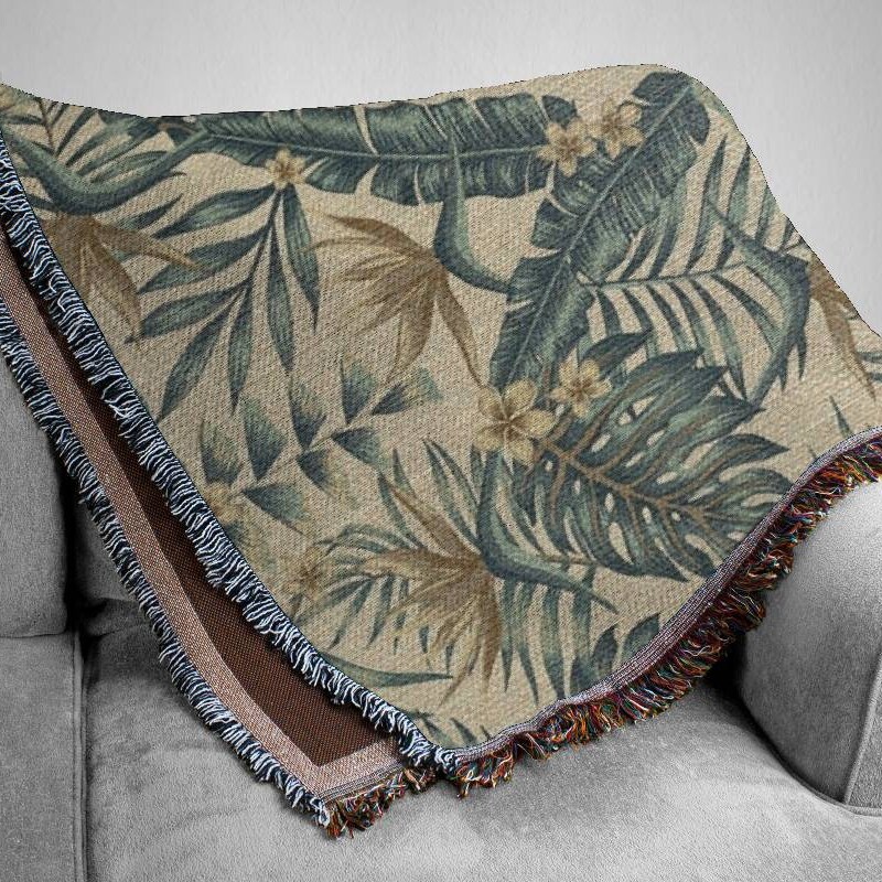Leaf Throw Blanket - Etsy