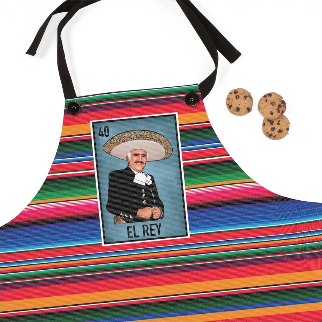 Mexican Apron, El Rey Delantal Serape Mandil for Him, Gift for Mexican ...