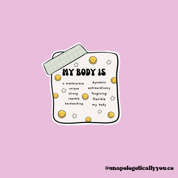 My Body is Body Positivity Sticker Mental Health Sticker - Etsy