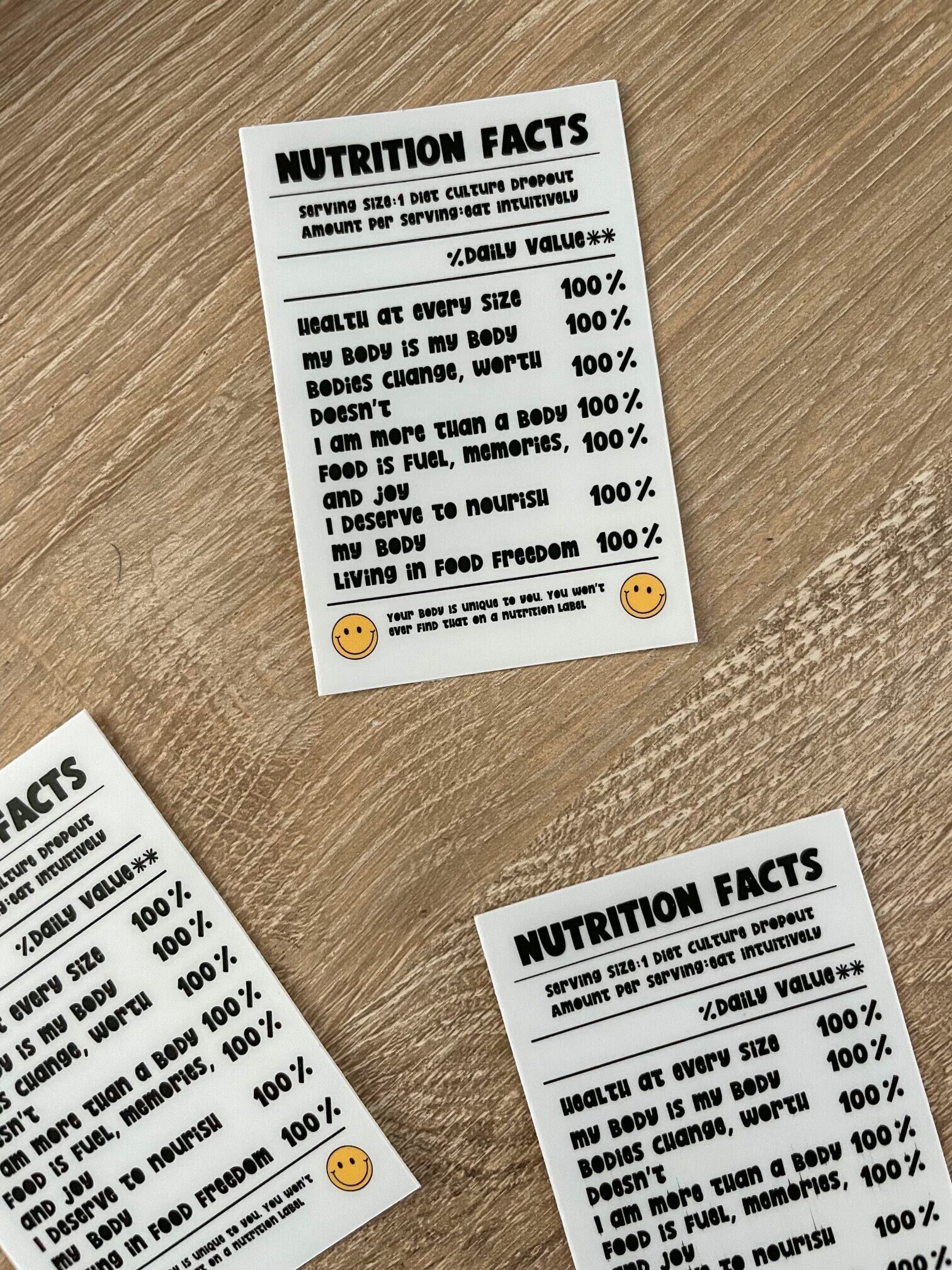 Nutrition Label Sticker Mental Health Awareness NEDA - Etsy