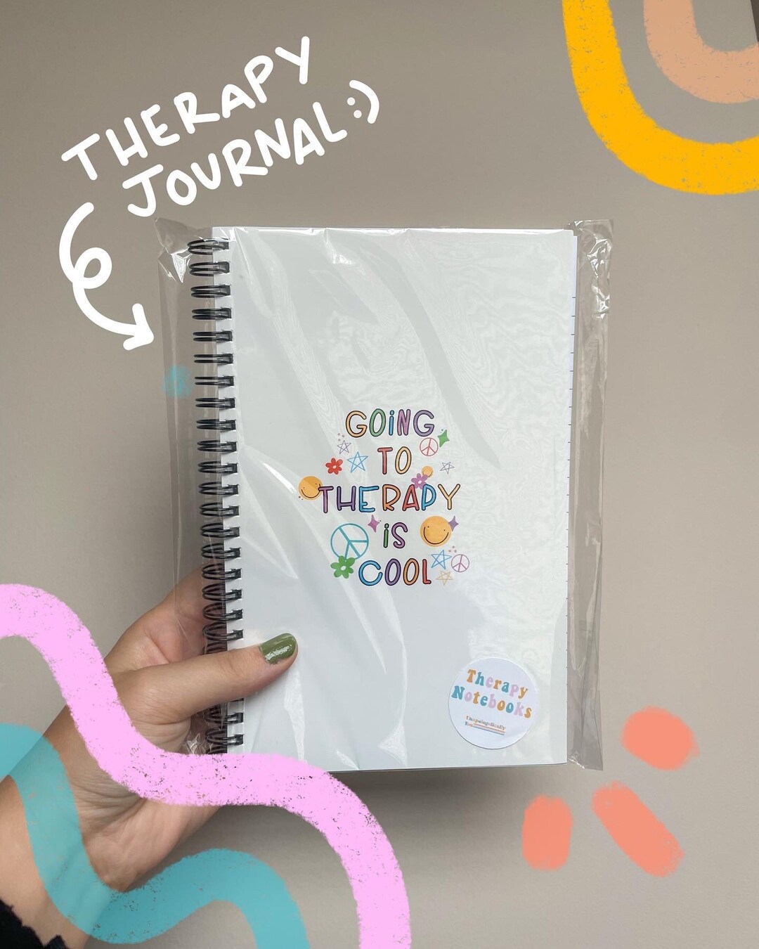 Mental Health Journal | Smiley Journal | Going to Therapy is Cool ...