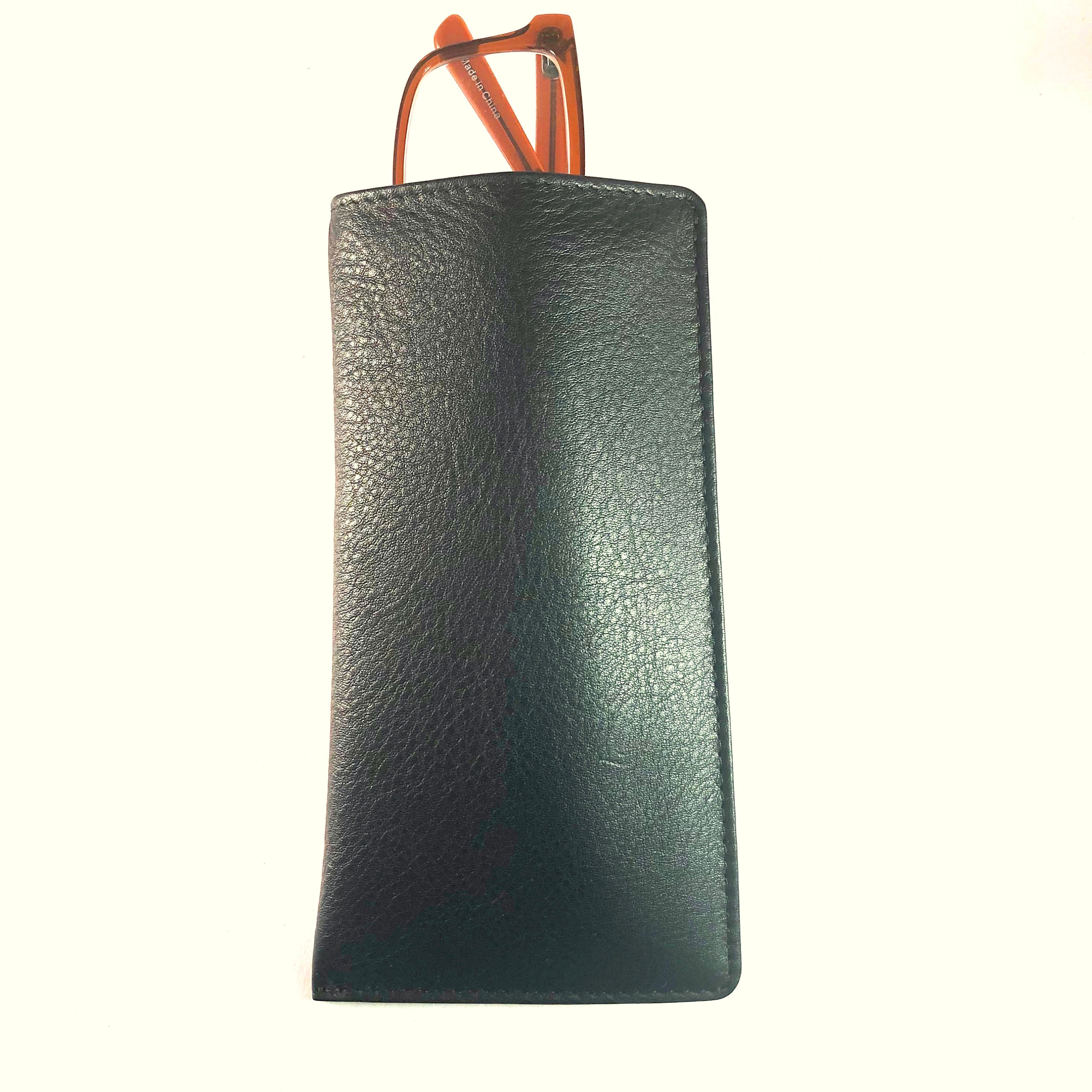 Premium Nappa Leather Eyeglass Slip Case - Etsy
