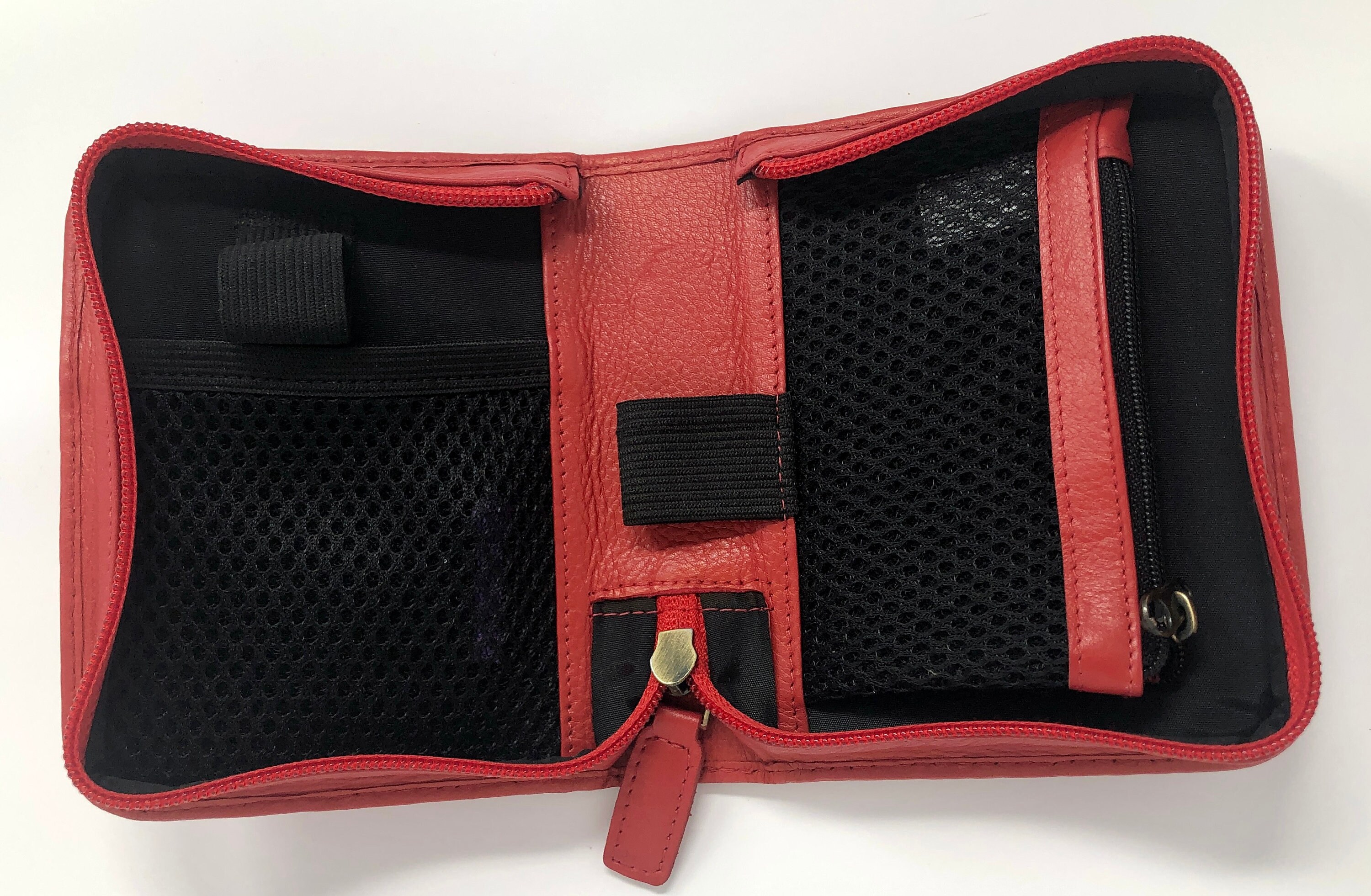 Diabetic Glucometer / Glucose Meter - Quality Nappa Leather Case - RED ...