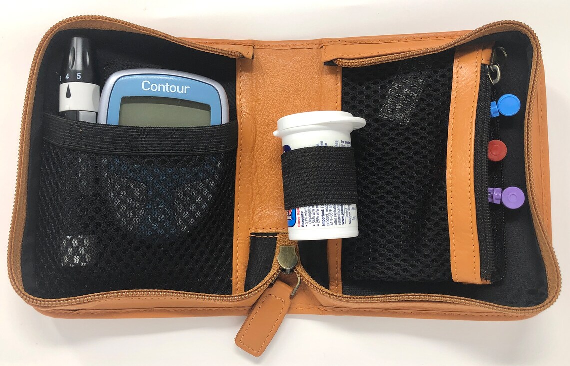 Diabetic Glucometer / Glucose Meter - Quality Nappa Leather Case ...
