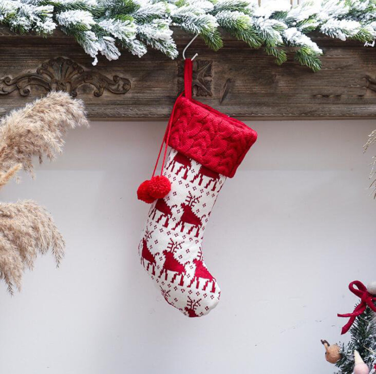 Acrylic Knit Christmas Stockings Embroidery Blanks - Etsy