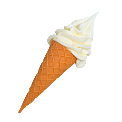 Fake Ice Cream Cone Prop Soft Serve Cone With Cherry And Etsy