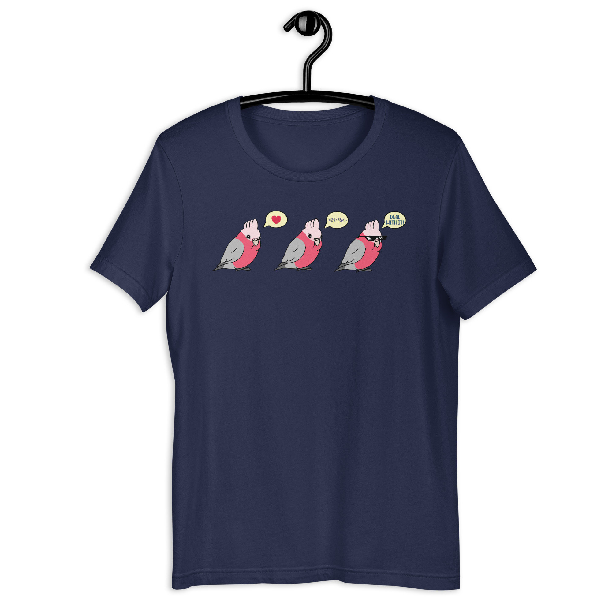 Chubby Galah Moods T-shirt, Funny Galah Cockatoo Tee, Birb Memes ...
