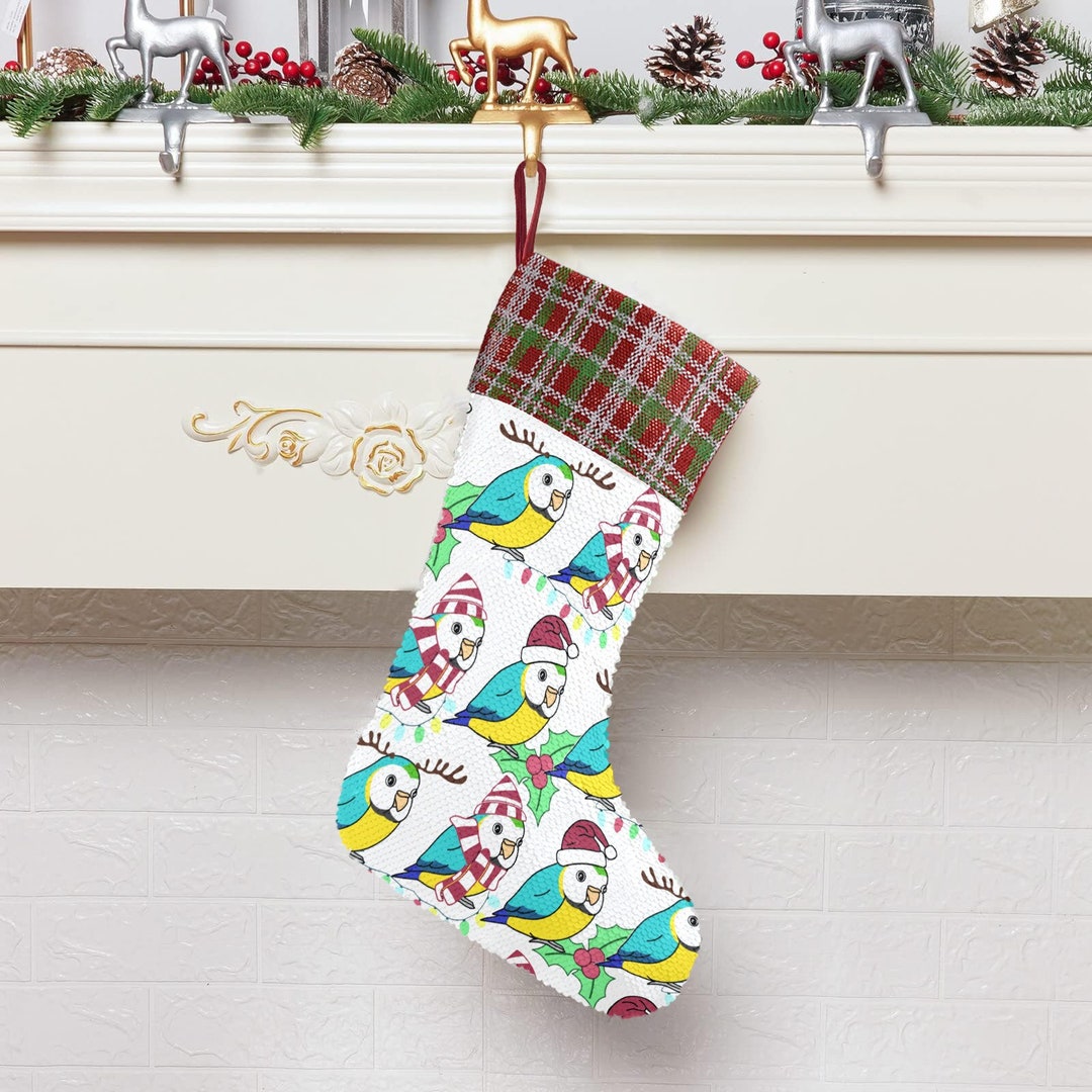 Blue Yellow Macaw Christmas Stocking: Parrot Holiday Decor - Etsy