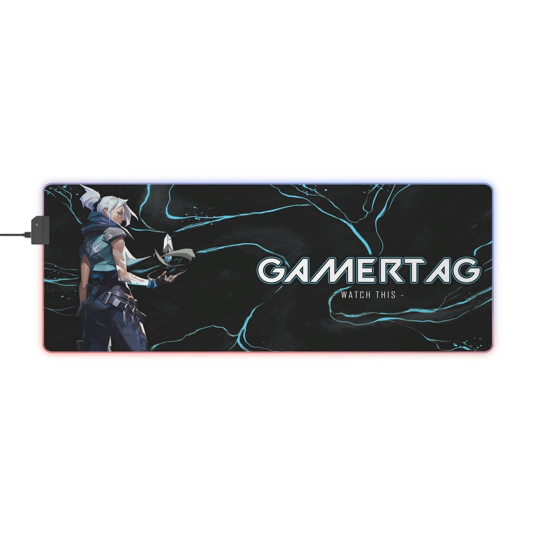 Custom Jett RGB LED Mouse Pad / Desk Mat Custom Name / - Etsy