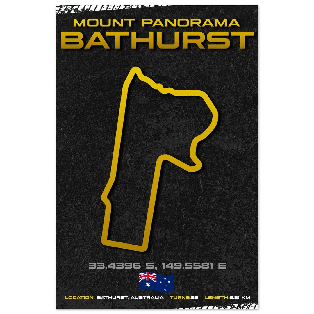 Bathurst Aluminum Print - Track Series, Stunning Wall Art, Perfect Gift ...