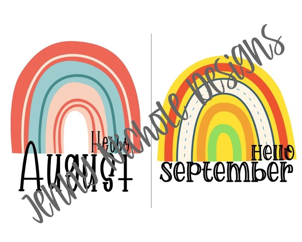 PRINTABLE Planner: BUJO Monthly Covers, Boho Rainbow, Intro to Month ...