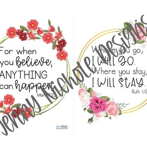 PRINTABLE Planner: Bible Scripture/verse Poster Pack Set 4 34 ...